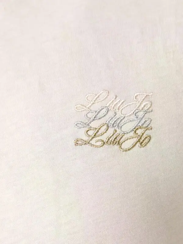 Liu Jo Logo Embroidered Long Sleeve T-shirt