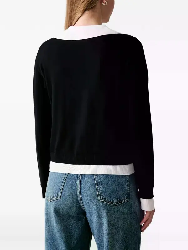 Liu Jo Layered-effect V-neck Sweater