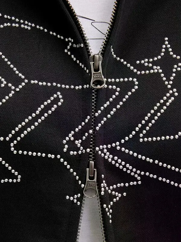 VANS Embellished Zip-up Hoodie