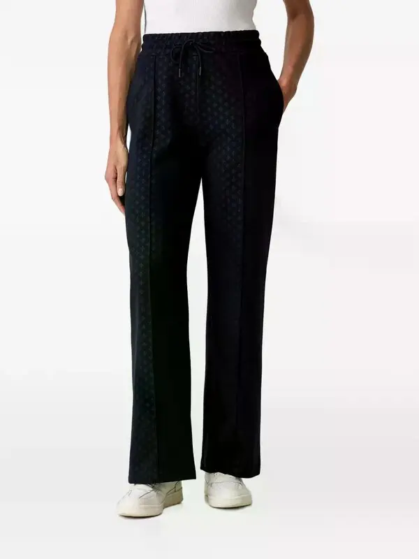 Guess Monogram Pattern Drawstring Track Pants