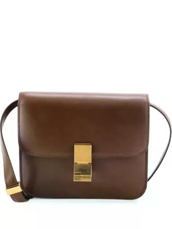Celine Classic Box Bag Smooth Leather Teen Shoulder Bag - Brown