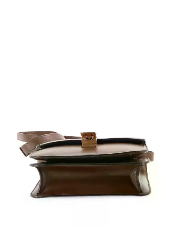 Celine Classic Box Bag Smooth Leather Shoulder Bag - Brown