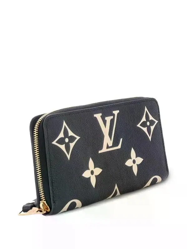 LOUIS VUITTON Zippy Wallet Bicolor Monogram Empreinte Giant Small Wallets