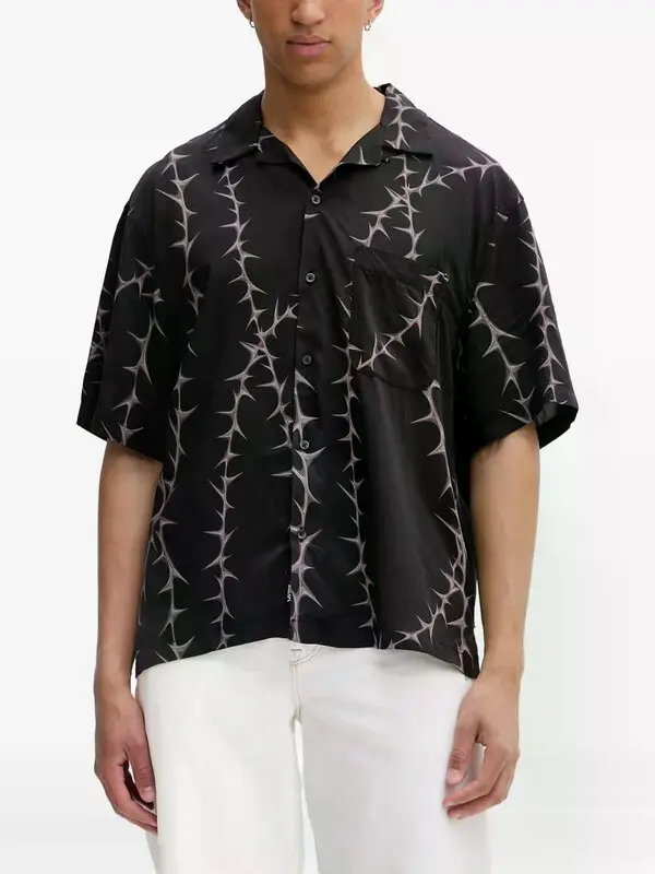 VANS Thorn-print Short-sleeve Shirt