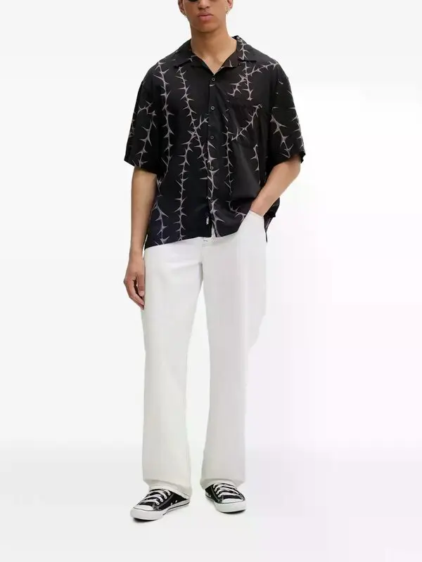 VANS Thorn-print Short-sleeve Shirt