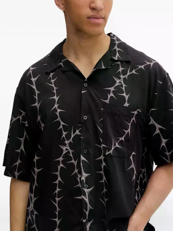 VANS Thorn-print Short-sleeve Shirt