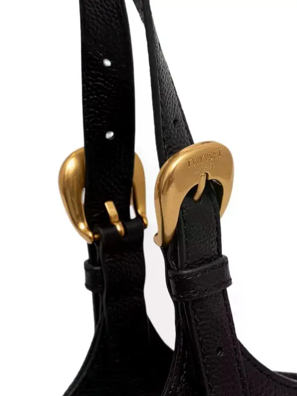 TWINSET Buckle-detail Pebbled Tote Bag