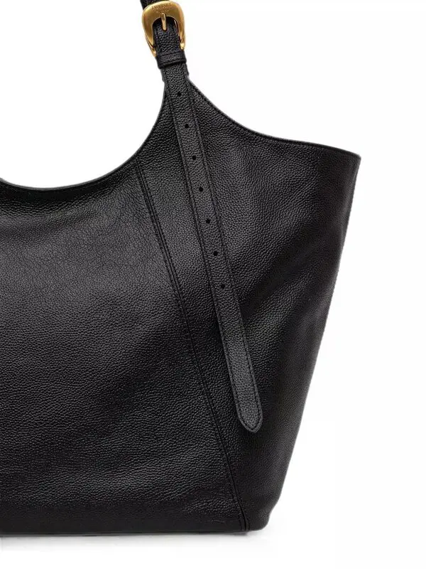 TWINSET Pebbled Tote Bag With Buckle Detail