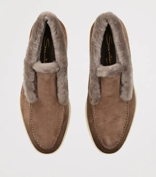 Santoni Suede Fortune Ankle Boots