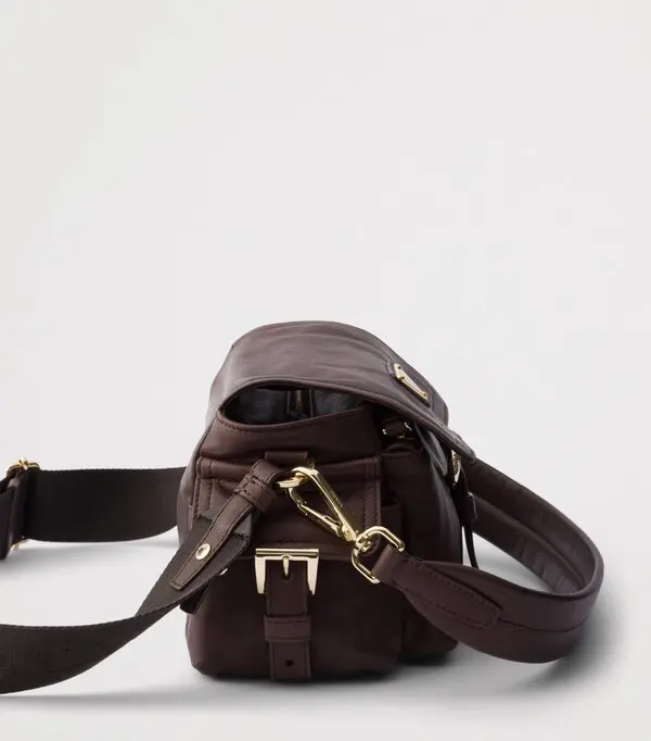 Prada Mini Lambskin Explore Shoulder Bag