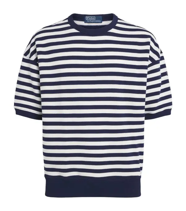 Polo Ralph Lauren Fleece Stripe Short-sleeve Sweater