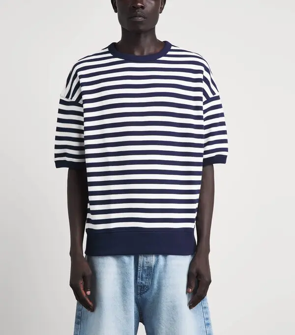 Polo Ralph Lauren Fleece Stripe Short-sleeve Sweater