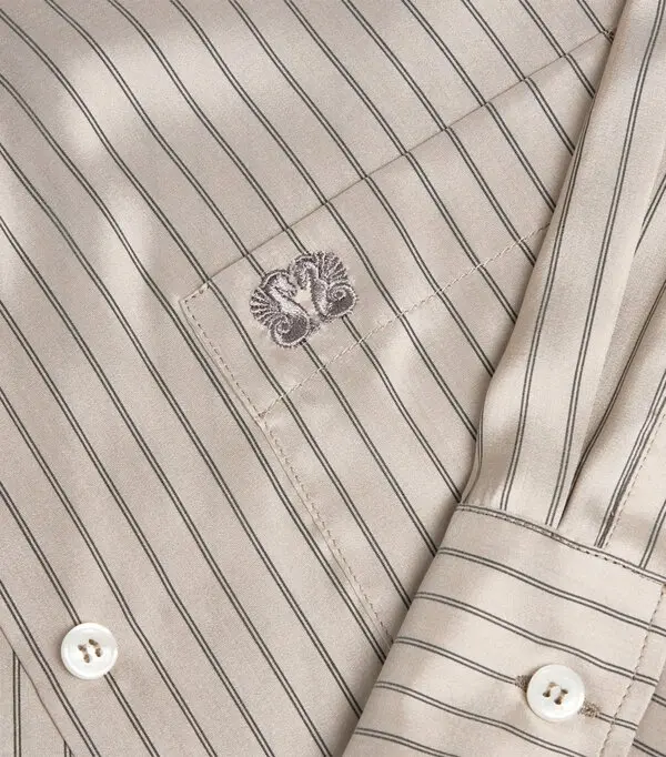 BLAZÉ MILANO Silk Stripe Shirt
