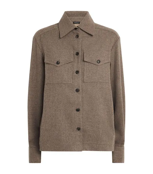 Kiton Virgin Wool-cashmere Overshirt