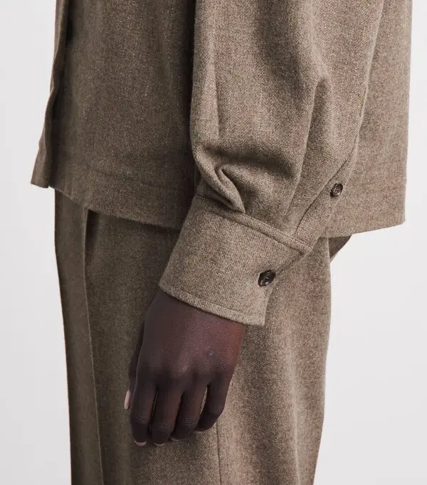 Kiton Virgin Wool-cashmere Overshirt