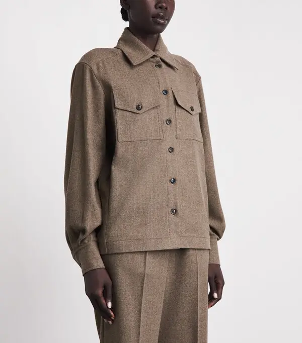 Kiton Virgin Wool-cashmere Overshirt
