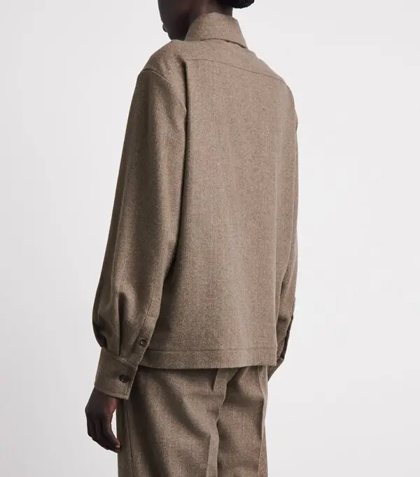 Kiton Virgin Wool-cashmere Overshirt