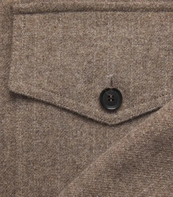 Kiton Virgin Wool-cashmere Overshirt