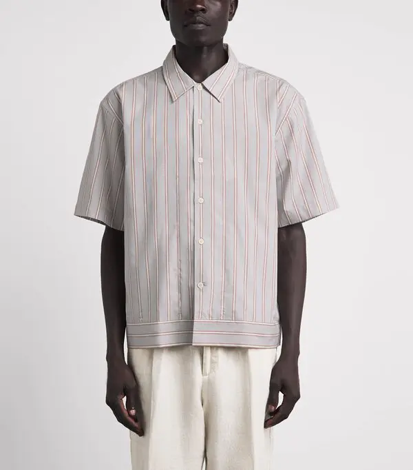 NN.07 Supima Cotton Stripe Short-sleeve Shirt