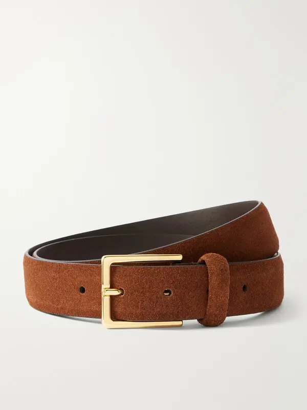 Anderson's Suede Belt - Brown