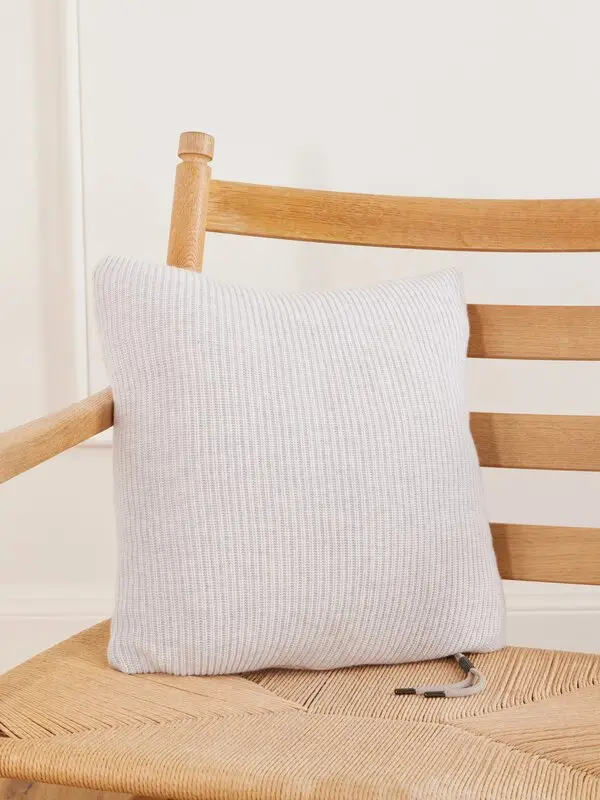 Brunello Cucinelli Ribbed-knitted Cashmere Cushions