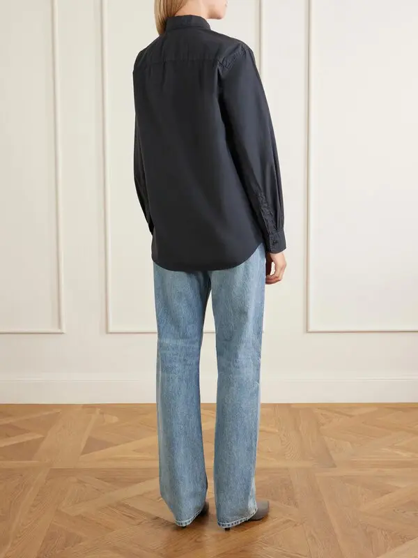 NILI LOTAN Raphael Cotton-poplin Shirt