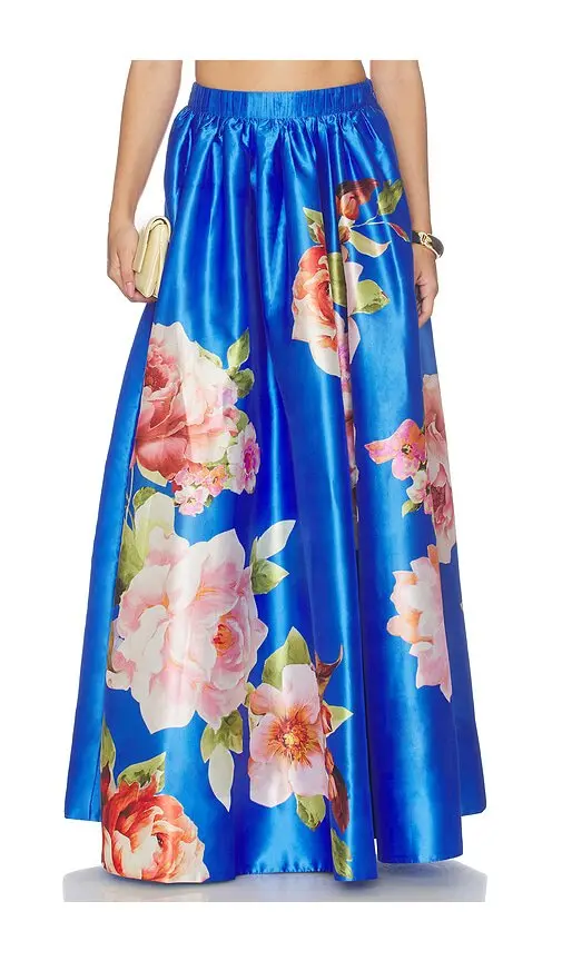 Hemant & Nandita Maxi Skirt In . Also - Blue