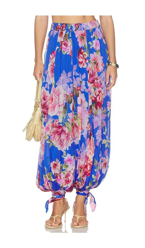 Hemant & Nandita Printed Chiffon Harem Pants