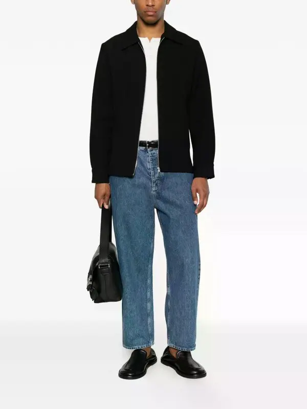 Sandro Zip-up Wing-collar Shirt