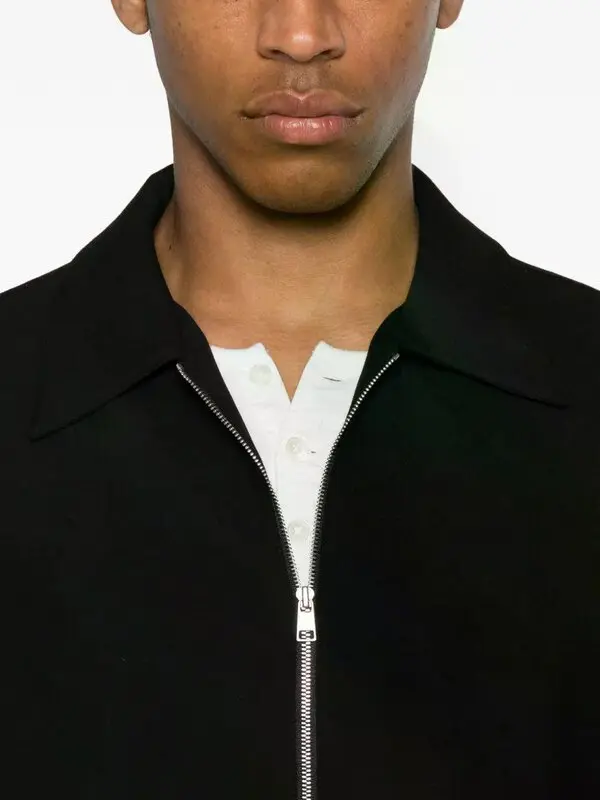 Sandro Zip-up Wing-collar Shirt