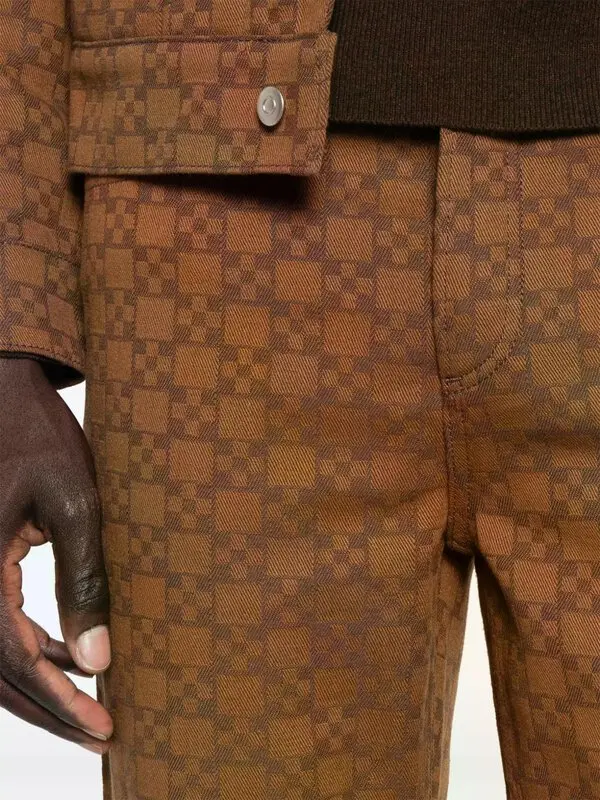 Sandro Monogram-pattern Jeans