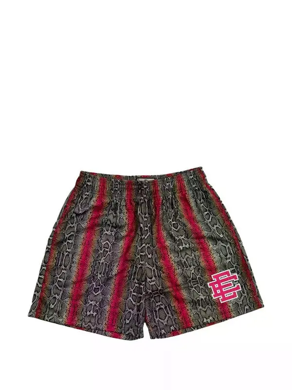 ERIC EMANUEL Snakeskin-print Track Shorts