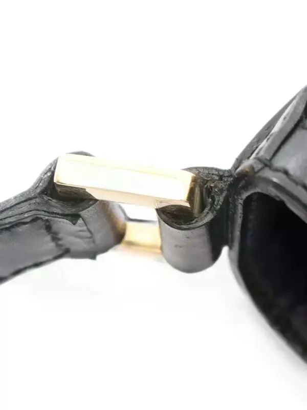 Celine 2010s Logo-embossed Shoulder Bag