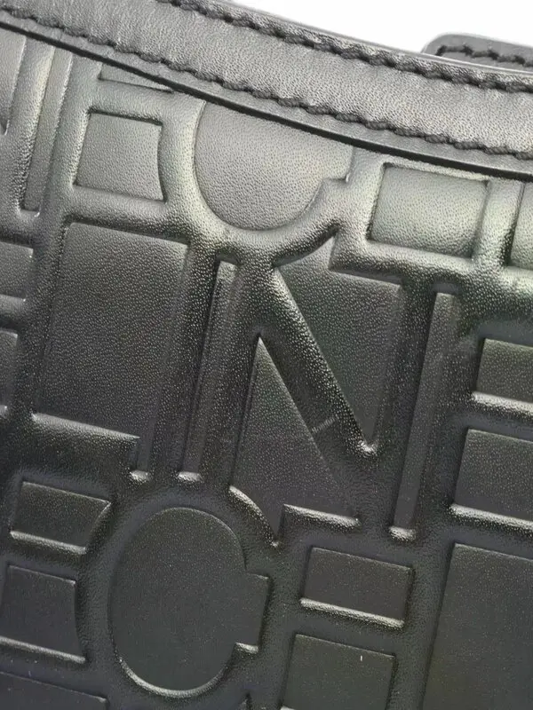 Celine 2010s Logo Embossed Shoulder Bag