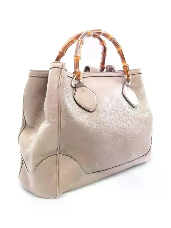 Gucci 2000s Bamboo Top Handle Tote Bag