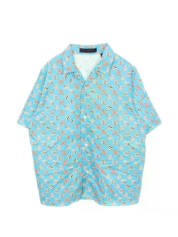 LOUIS VUITTON 2020s Distorted Damier Short-sleeved Shirt
