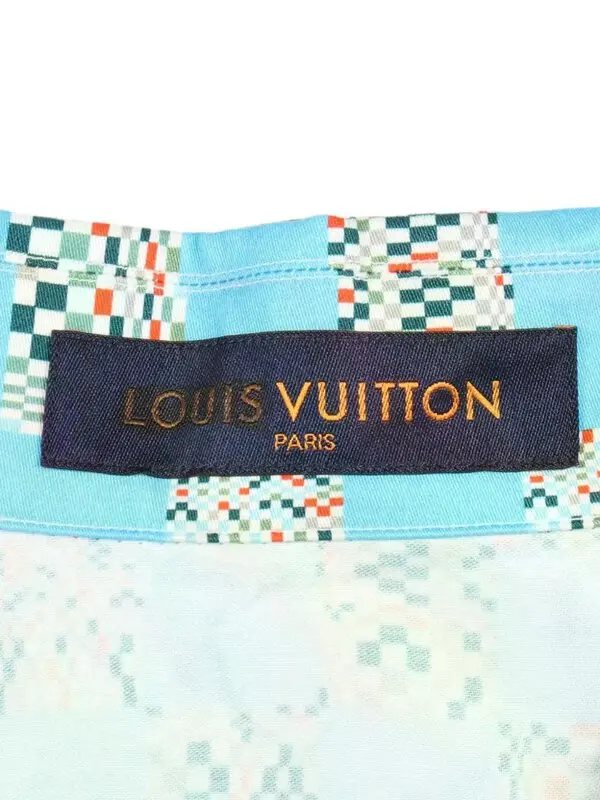 LOUIS VUITTON 2020s Distorted Damier Short-sleeved Shirt