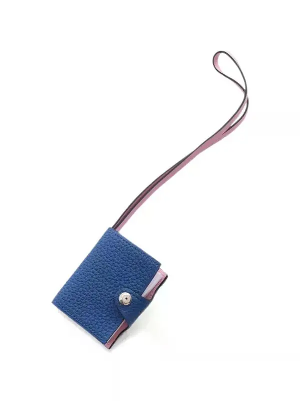 Hermès 2021 Ulysse Nano Verso Leather Bag Charm - Blue