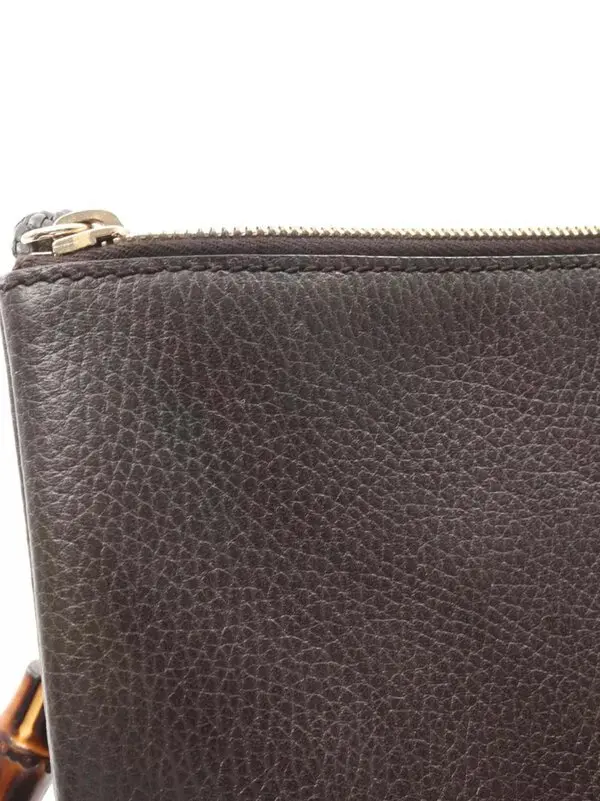 Gucci Bamboo Tassel Clutch Bag - Brown