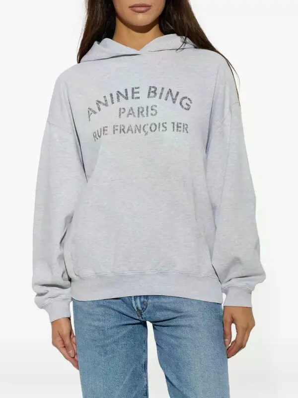 ANINE BING Harvey Sweatshirt Paris Stencil