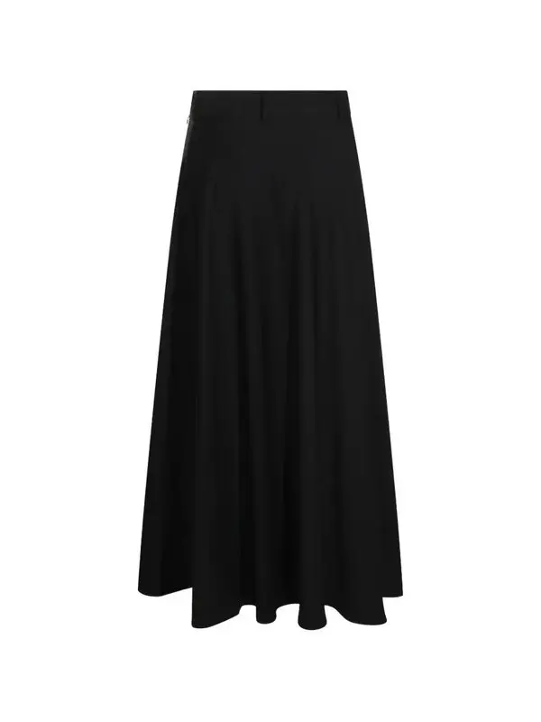 Herno Logo-plaque Pleated Maxi Skirt