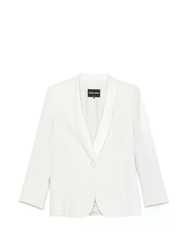 Giorgio Armani Single-breasted Blazer With Shawl Lapel