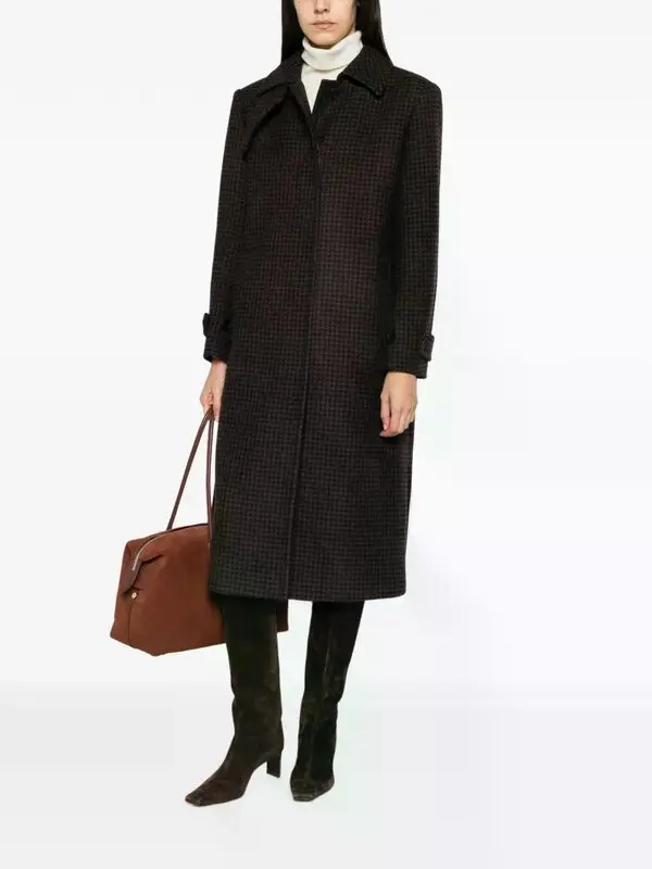 Tagliatore Bethany Houndstooth-pattern Coat
