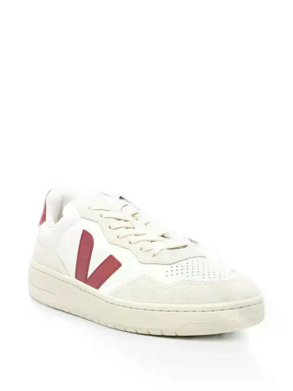VEJA V-90 Leather Sneakers - Neutrals