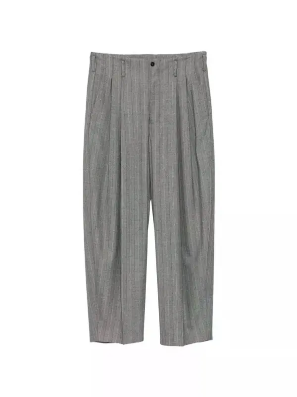 HED MAYNER Pinstriped Pleated Trousers