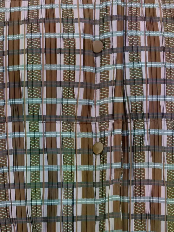 GONGDID DESIGN Padded Plaid Jacket