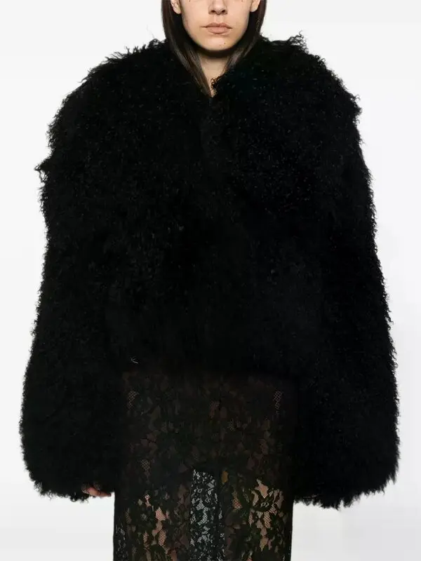 Attico Shearling Textured Jacket