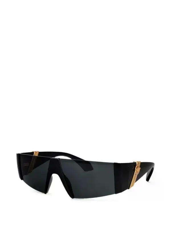 Versace Medusa Plaque Shield-frame Sunglasses