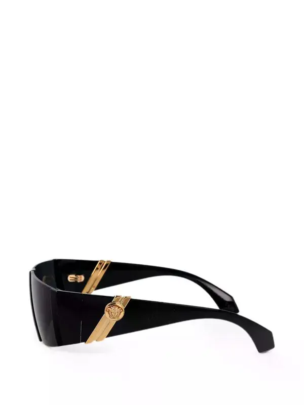 Versace Medusa Plaque Shield-frame Sunglasses