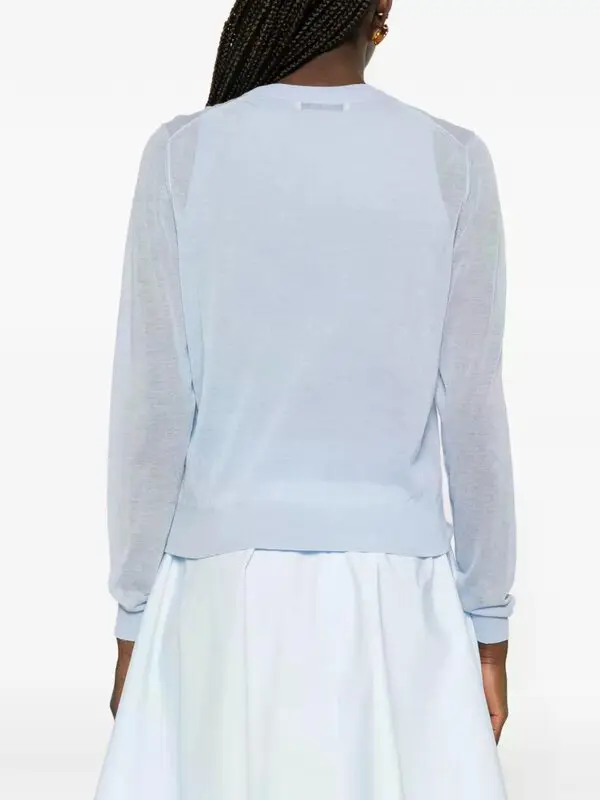 Dorothee Schumacher Fine Knit Top And Cardigan Set - Blue
